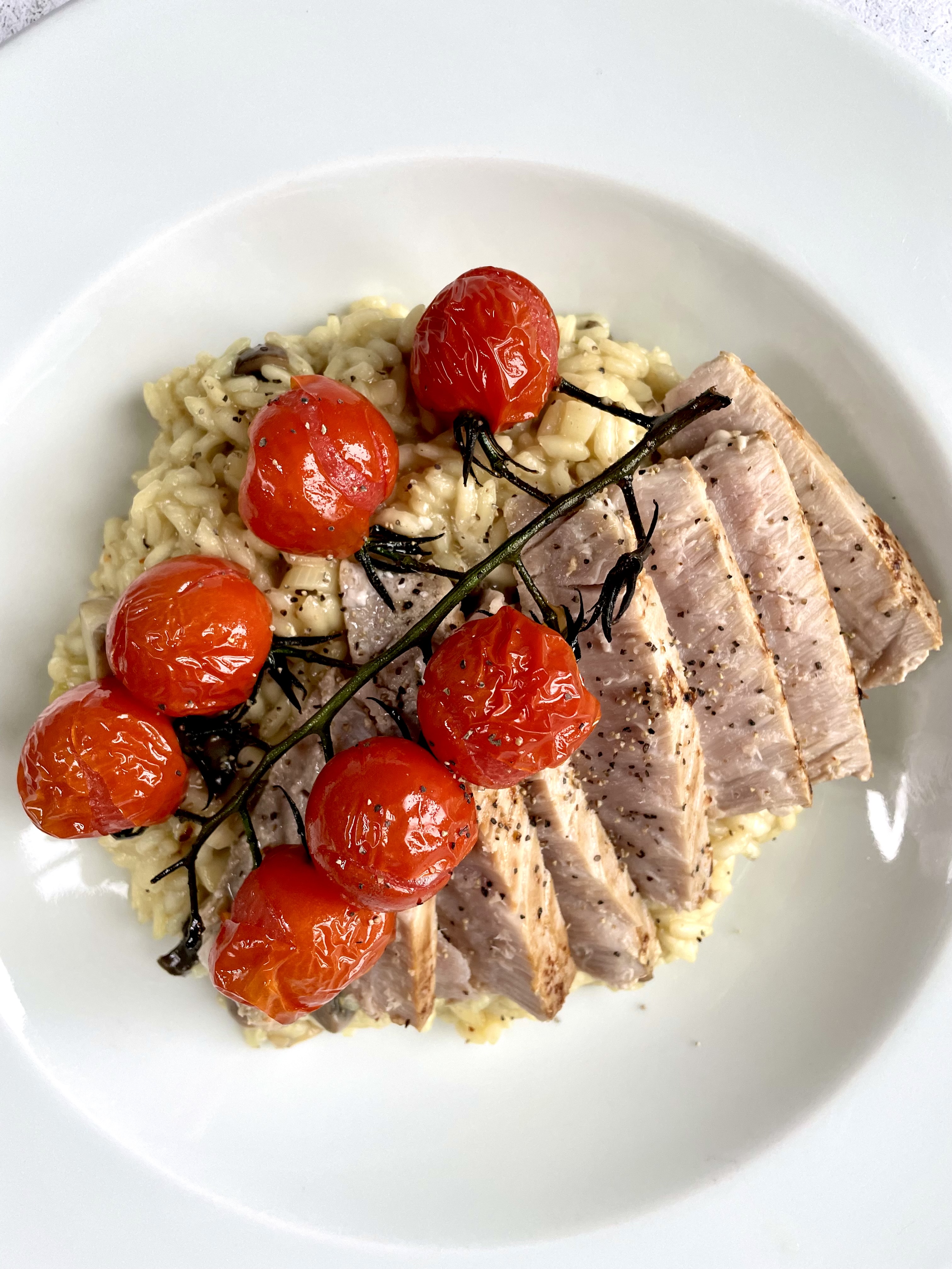 Seared Tuna on Spicy Risotto - Best Recipes UK