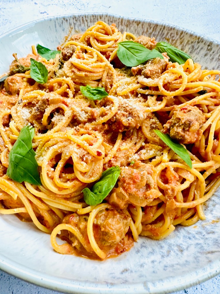 Spaghetti with Sausage & Vodka Sauce - Best Recipes UK