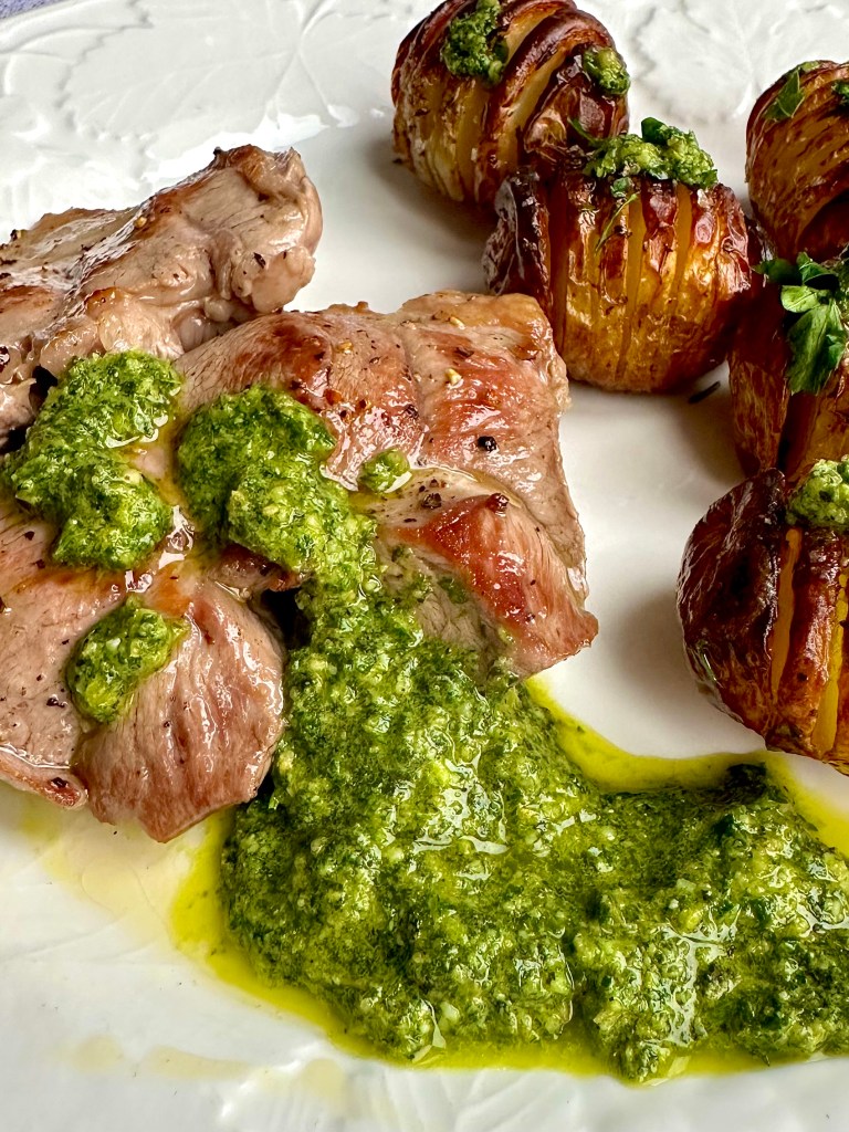Lamb Steaks with Mint & Lemon Pesto - Best Recipes UK