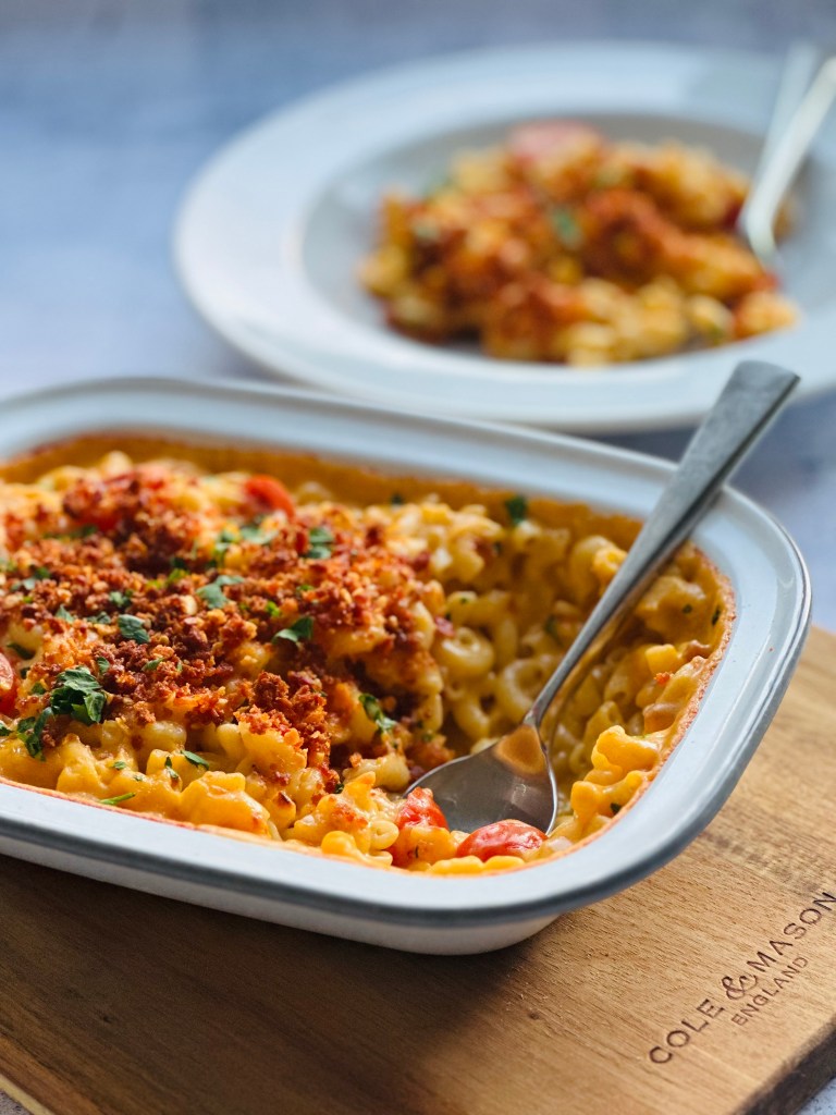 Macaroni Cheese topped with a Chorizo Crumb - Best Recipes UK